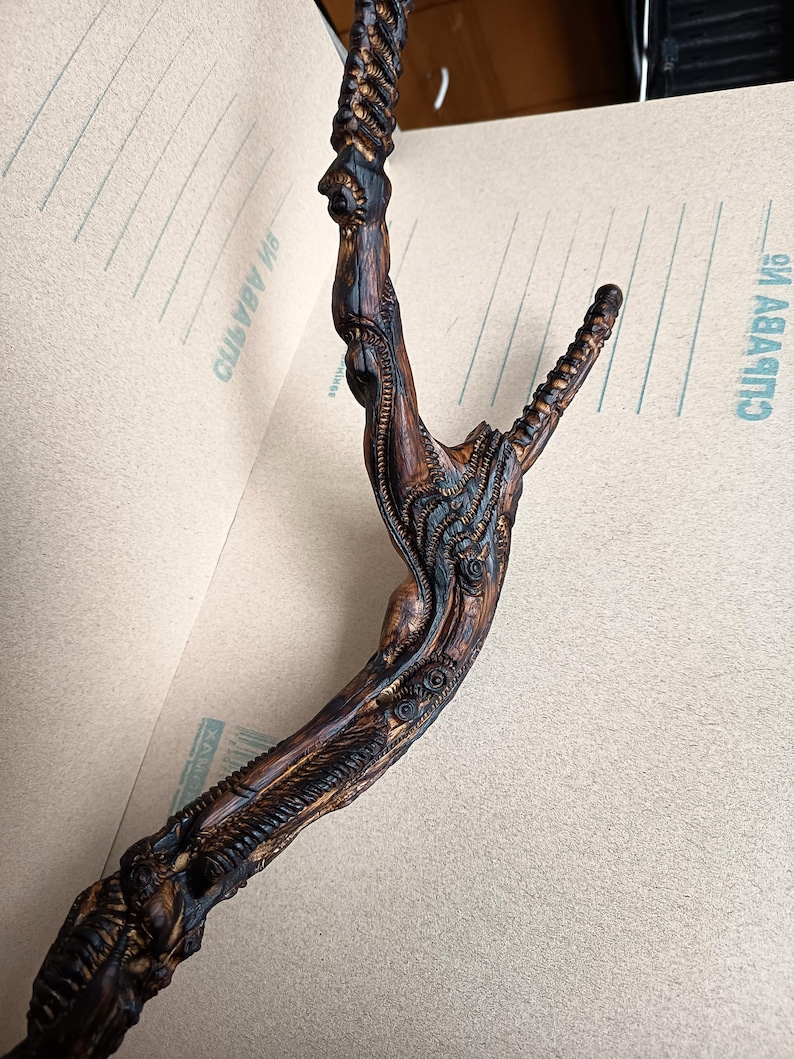 Artifact 2. A Piece of the Beast. Alien Xenomorph Inspired Wood Carving ...