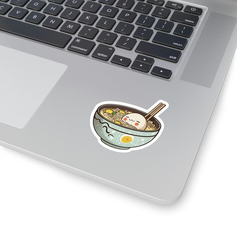 Cute Anime Ramen Bowl Strawberry Sticker, Adorable Girly Chibi Miso ...