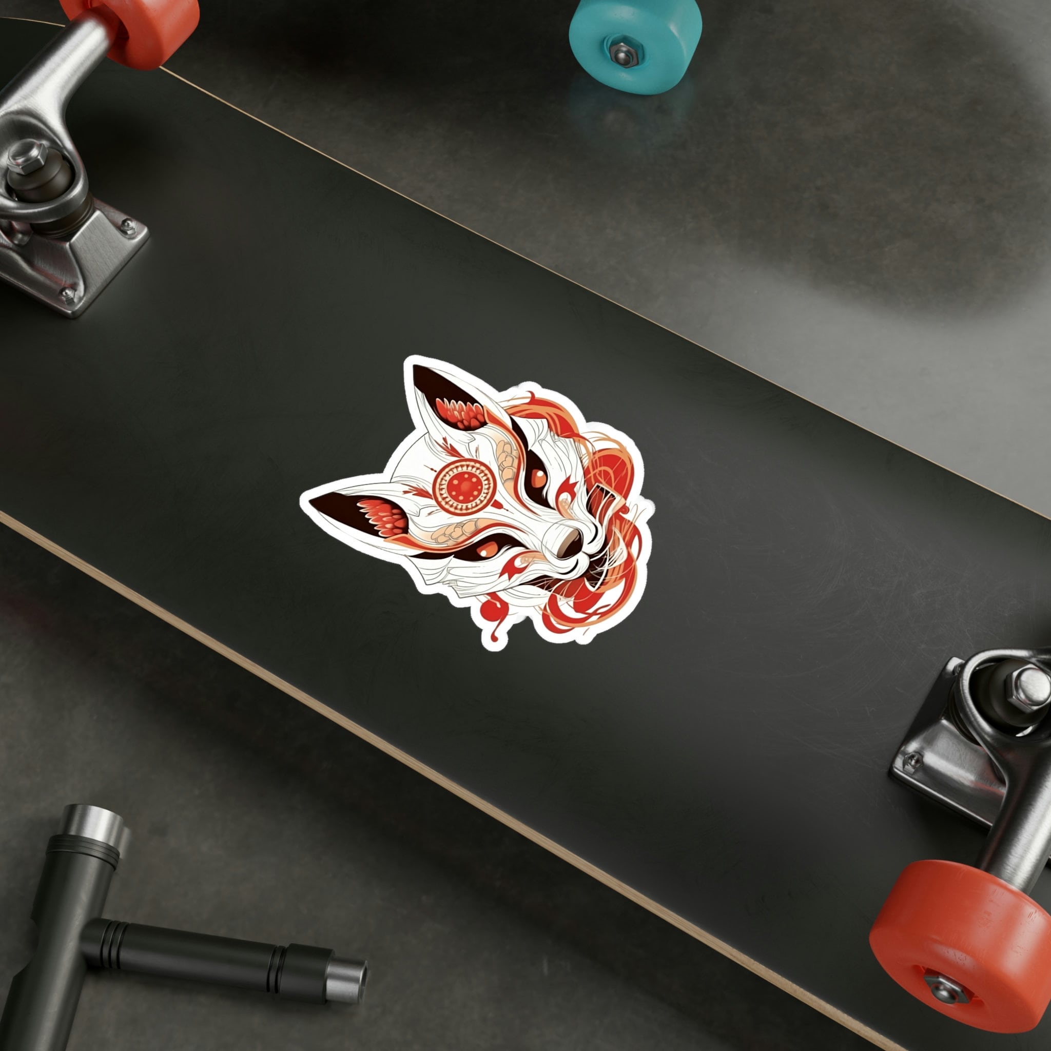 Japanese Kitsune Mask Vinyl Decal: Water Resistant Mythology Sticker - Etsy