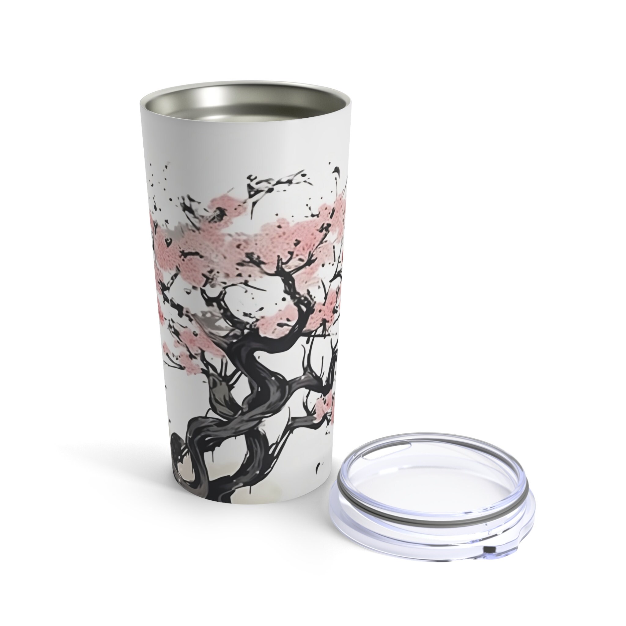 Japanese Sakura 20oz Steel Tumbler, Japan Hanami Coffee Tumblers - Etsy