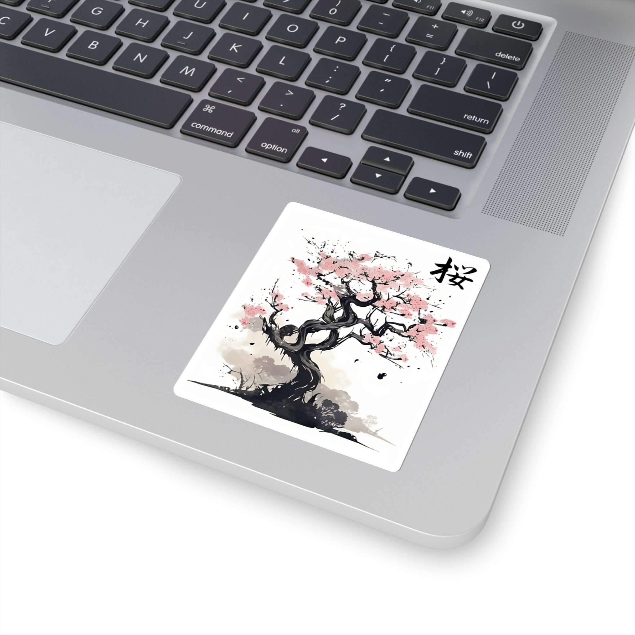Japanese Sakura Tree Sticker, Cherry Blossom Decal, Japan Hanami Mens ...