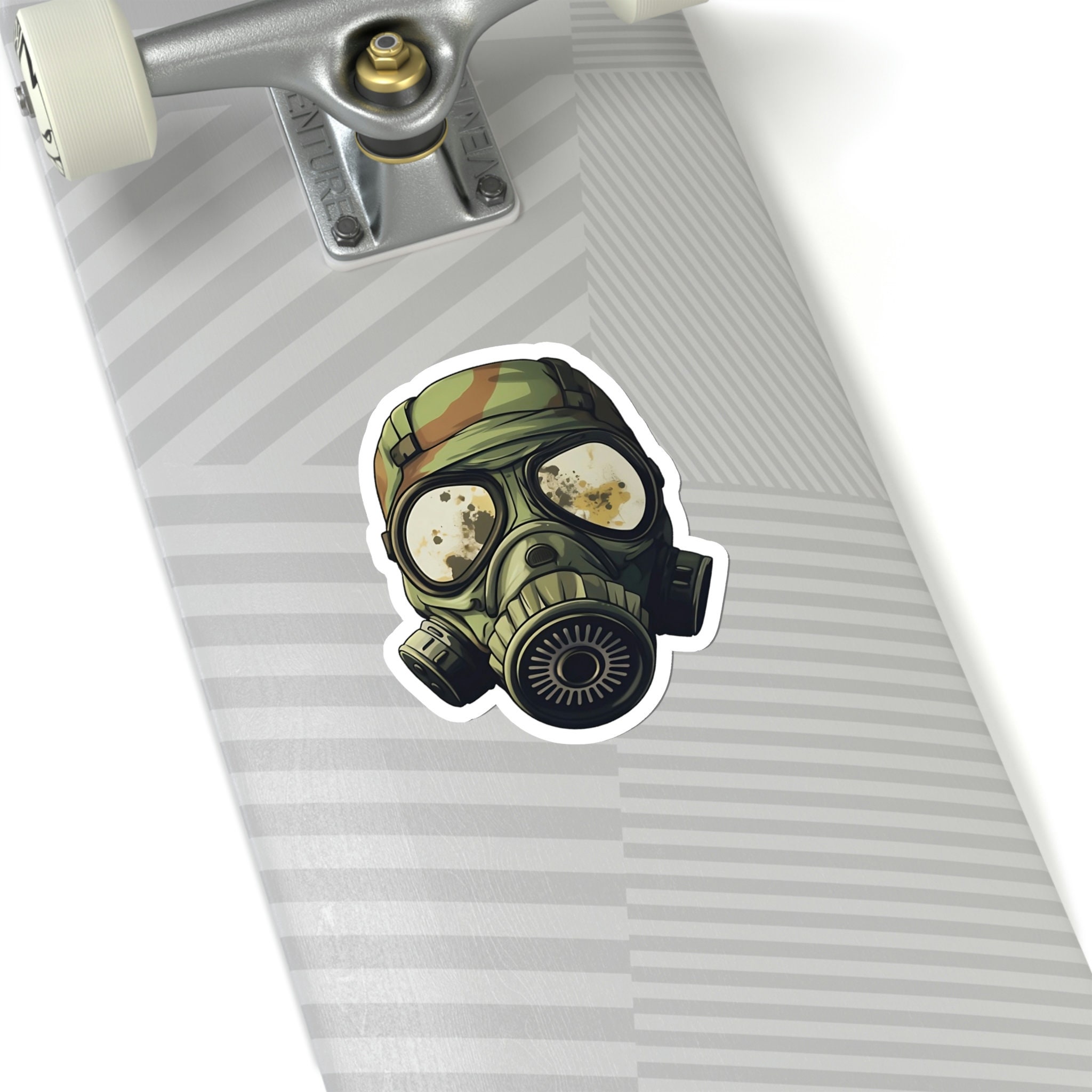 Apocalypse Gas Mask Sticker, Anime Radioactive Helmet Decal, Mens ...