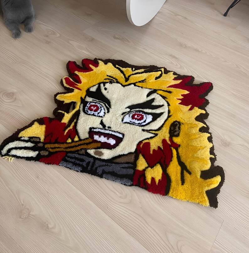 Rengoku Tufting Rug - Etsy