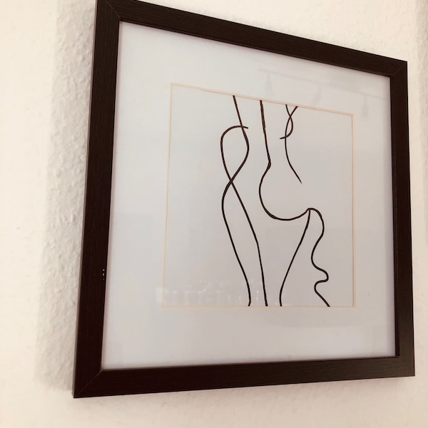 Women From Behind Line Art - Etsy