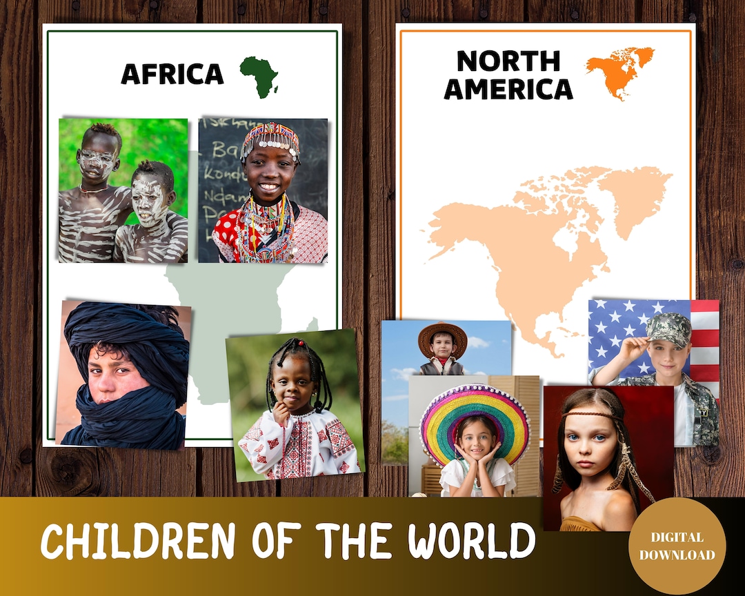 Children of the World Printable Montessori Material, Cosmic Education ...