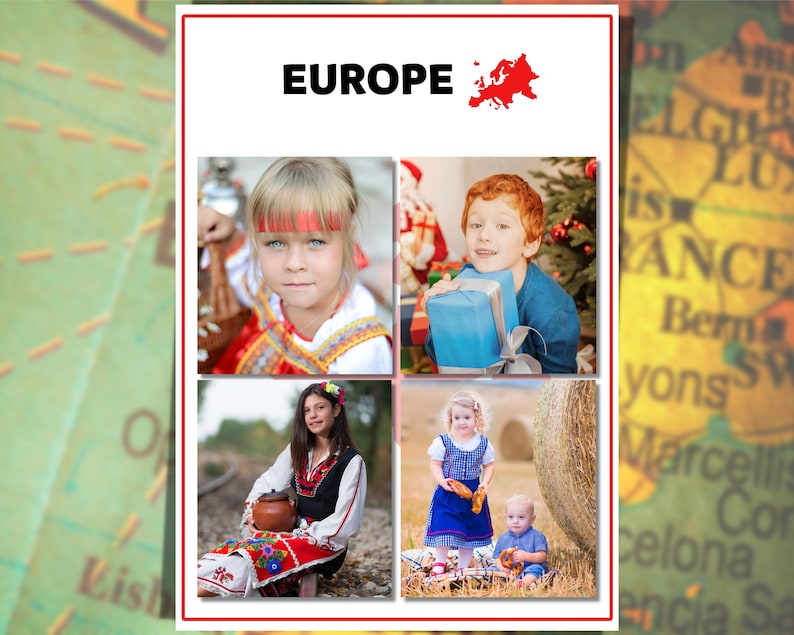 Children of the World Printable Montessori Material, Cosmic Education ...