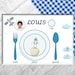 Personalized Printable Montessori Placemat for Kids, Preschool ...
