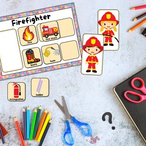 Community Helpers Toddler Sorting Activity, Professions Printable for ...
