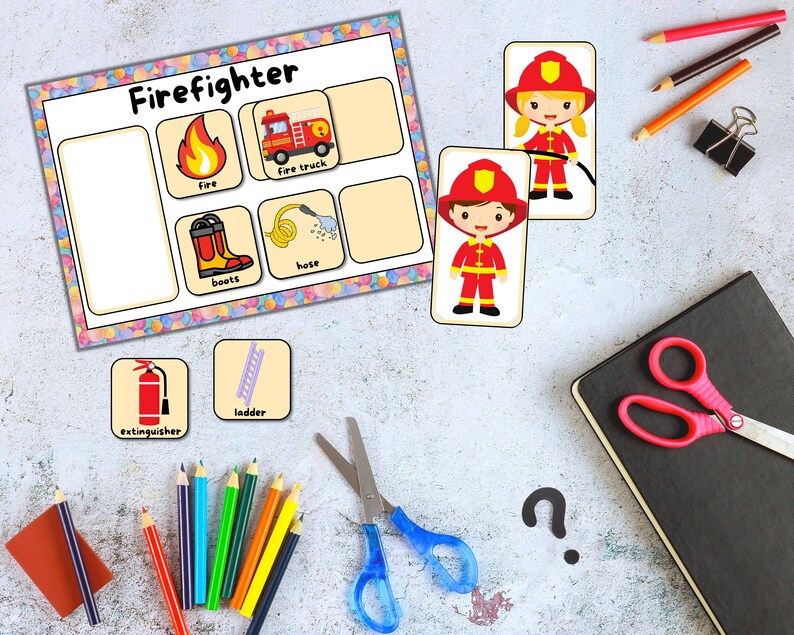 Community Helpers Toddler Sorting Activity, Professions Printable for ...
