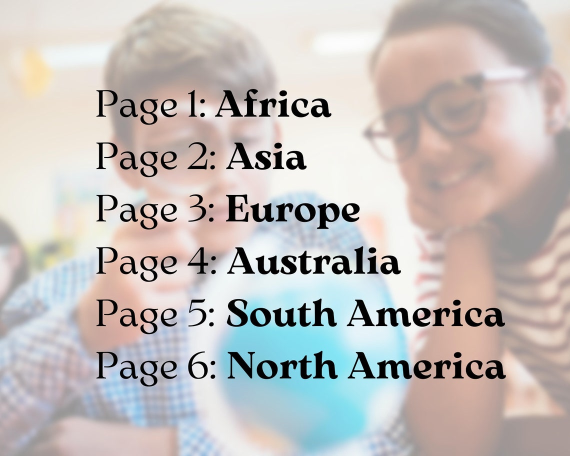 Children of the World Printable Montessori Material Cosmic - Etsy