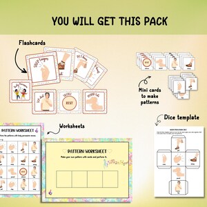 Body Awareness Cards and Activity Printable for Kids, Body Percussion ...