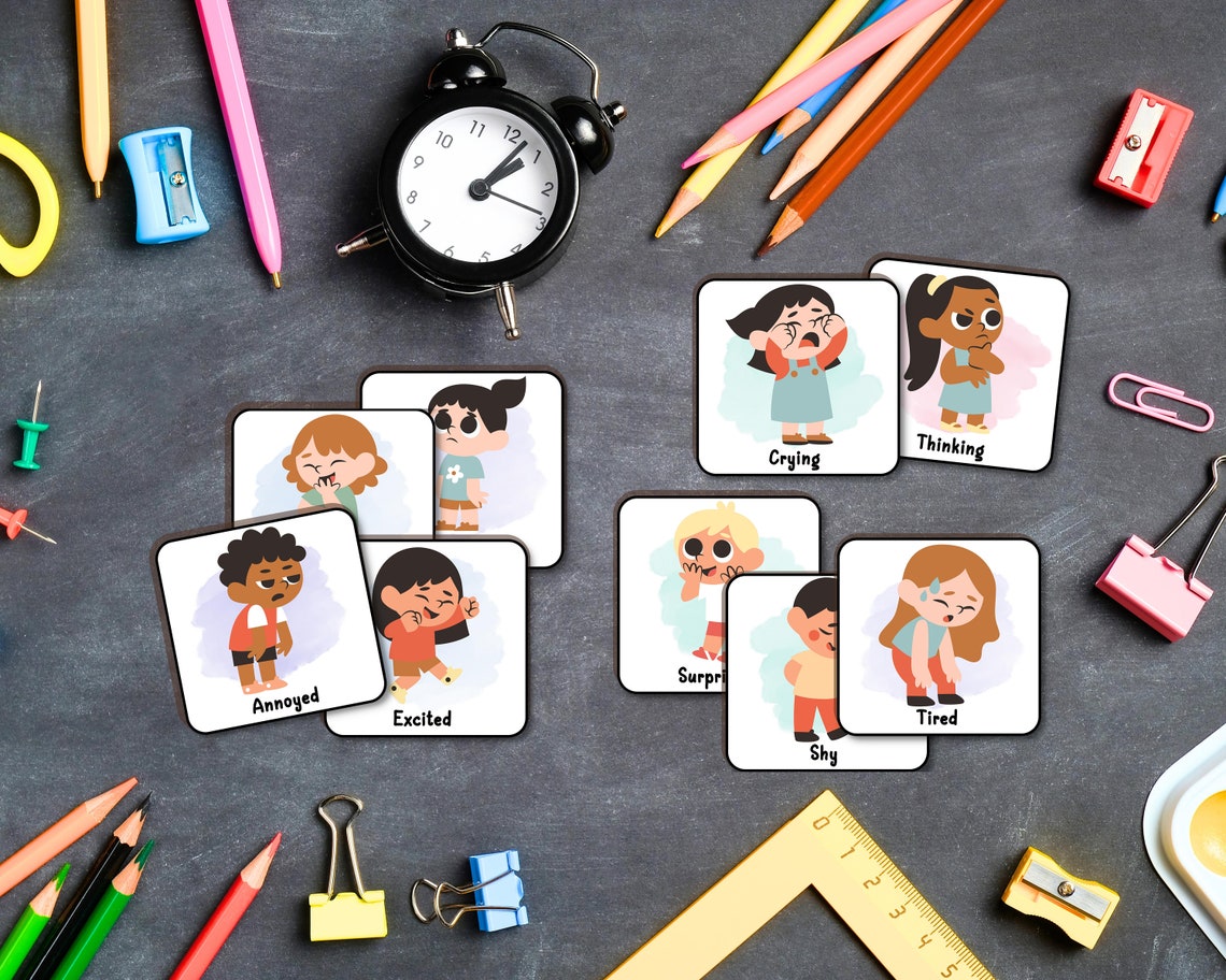 Feelingsemotions Flashcards for Kids, Preschool Printable Flashcards ...