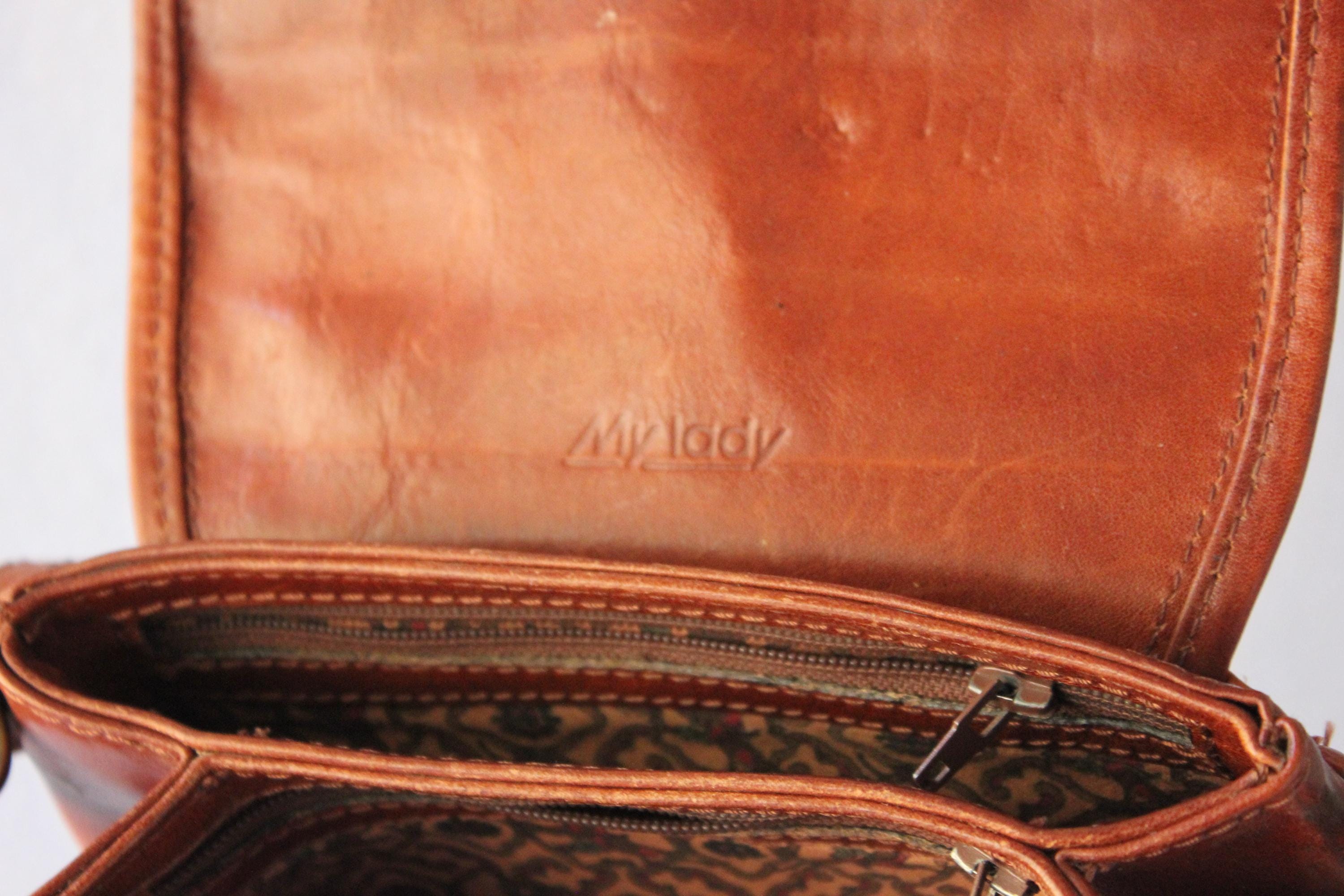Vintage Mini Leather Bag in Brown, Vintage 70s - Etsy