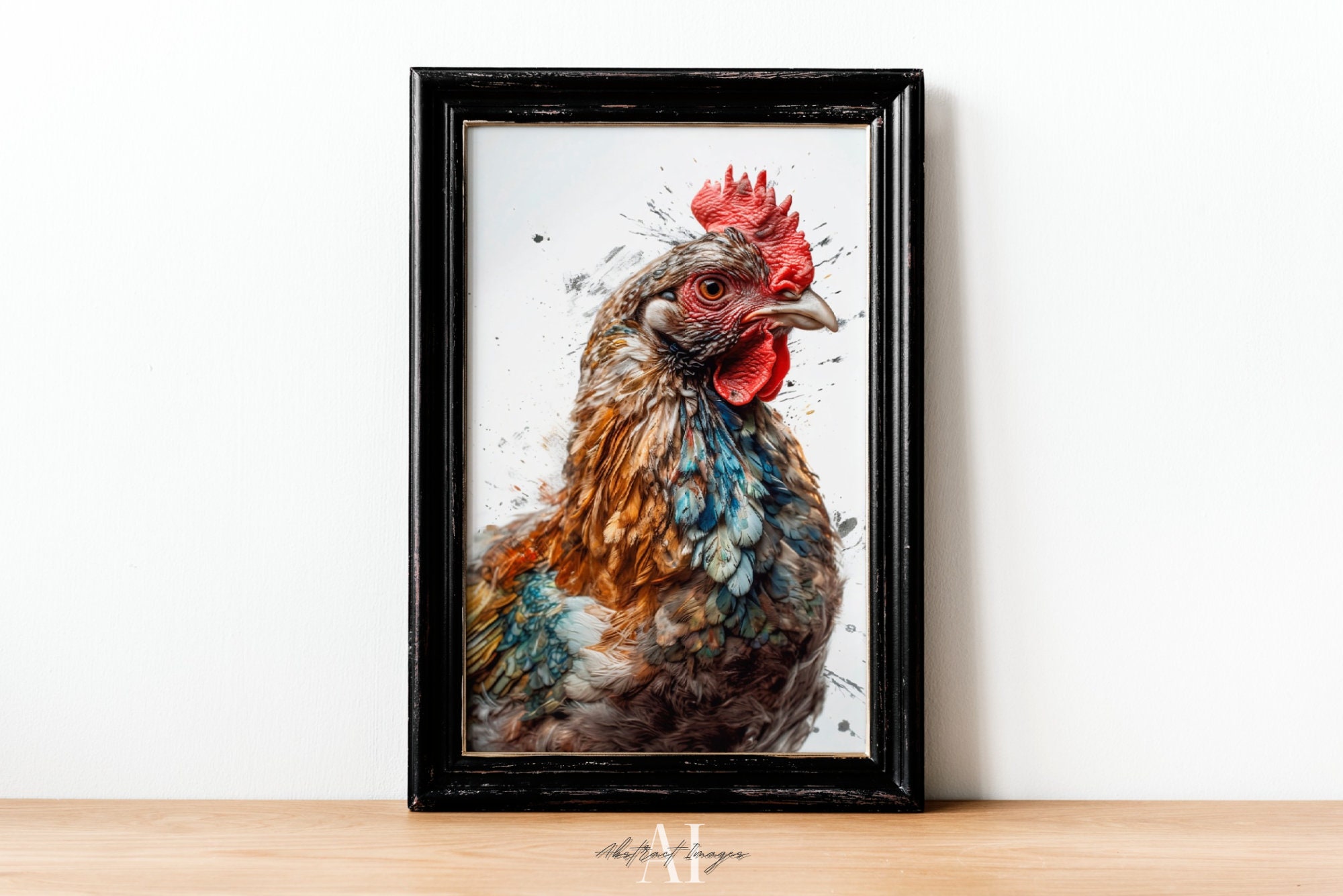 Chicken Wall Art Print PRINTABLE ART Print Chicken Digital - Etsy