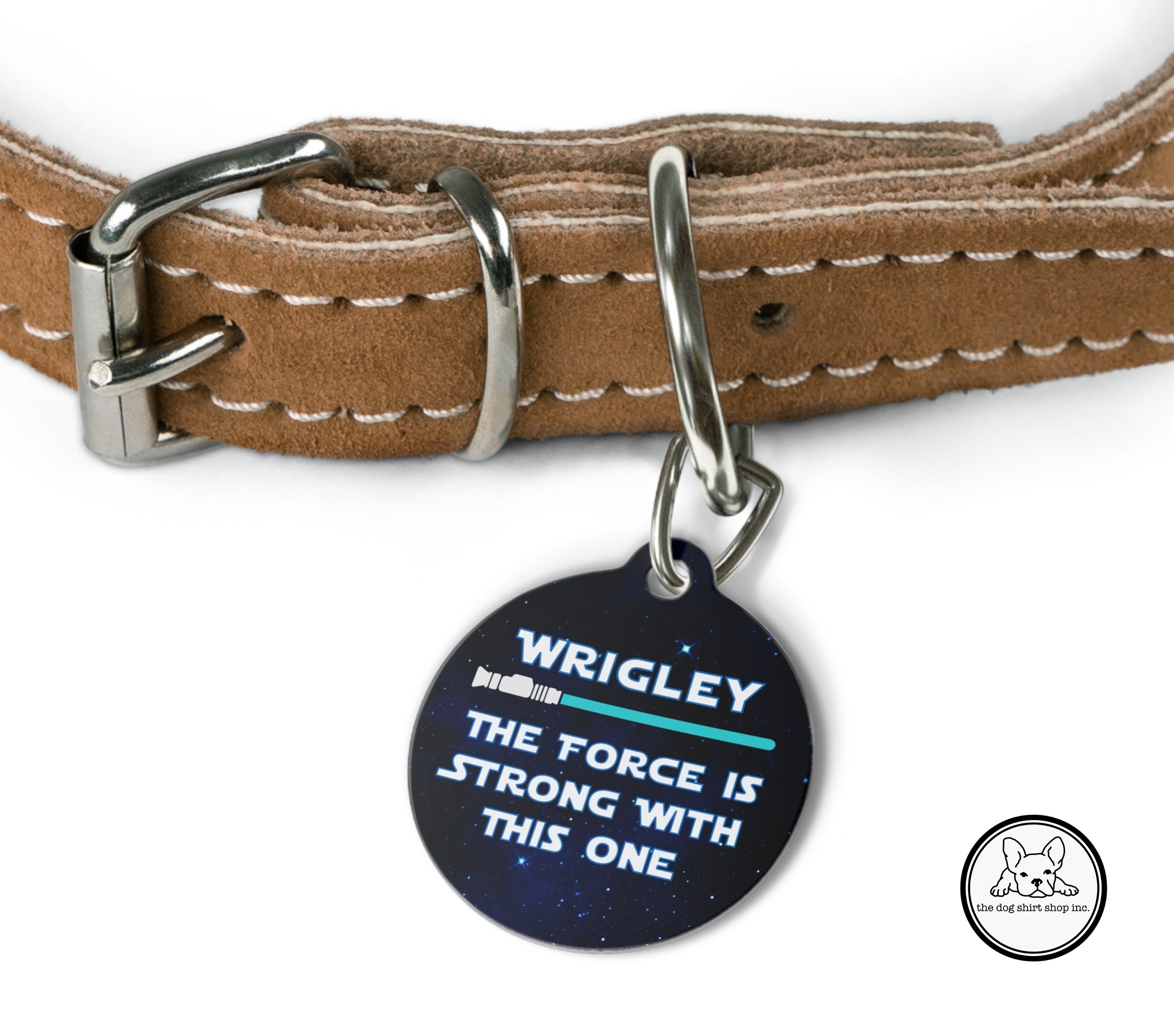 Sci Fi Pet Tag the Force is Strong Galaxy Custom Dog Tag - Etsy