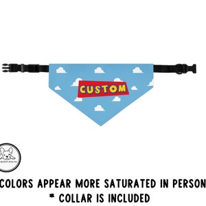 Custom Dog Bandana, Character Bandana, Toy, Story, Andy, Woody, Clouds ...