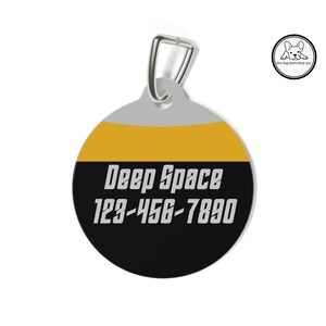 Sci Fi Dog Tag, Custom Dog Tag, Personalized Dog ID, Boldly Go, Star ...