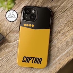 Custom Sci Fi Phone Case, Sci-fi Uniform, Captain, Star, Boldly Go ...
