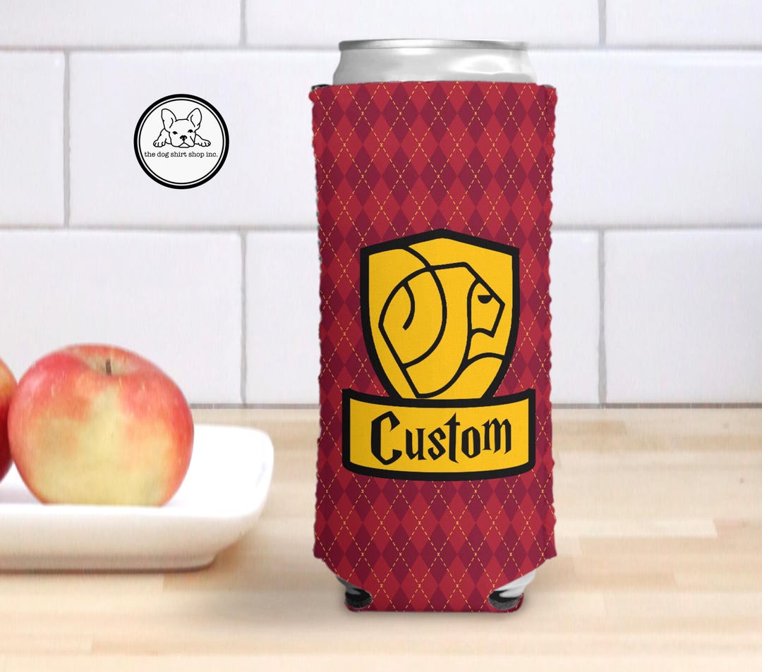 Wizard House Coozie, Custom Coozie, Wizard Fan Gift, Magic Coozie, Lion ...