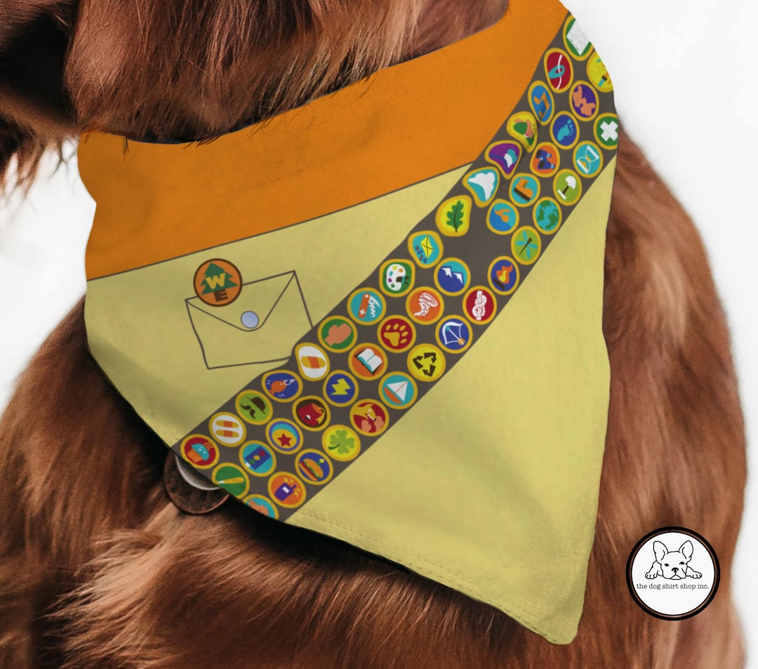 UP Dog Bandana, Wilderness Explorer, Badges, Dug, Russell, Carl, Tie on ...