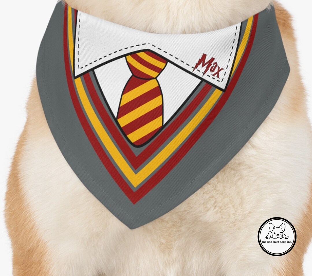 Magic, Wizard, School Uniform, Potter House, Lion, Custom Dog Bandana ...