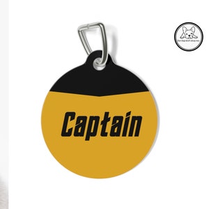 Sci Fi Dog Tag, Custom Dog Tag, Personalized Dog ID, Boldly Go, Star ...