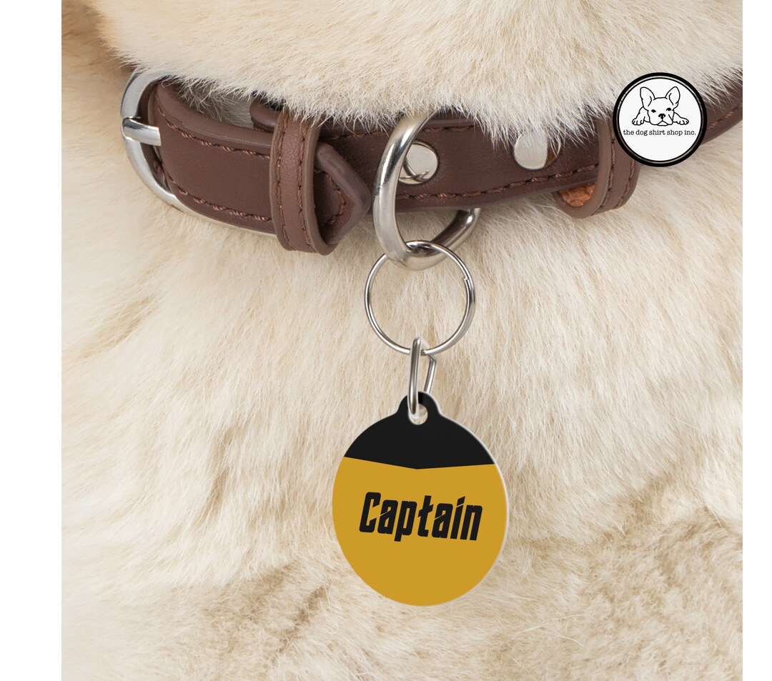 Sci Fi Dog Tag, Custom Dog Tag, Personalized Dog ID, Boldly Go, Star ...