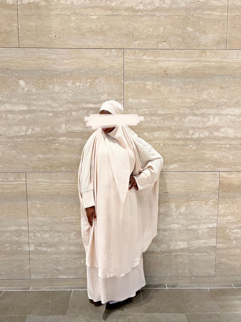 Aisha 2 Piece Jilbab Set- Beige - Etsy