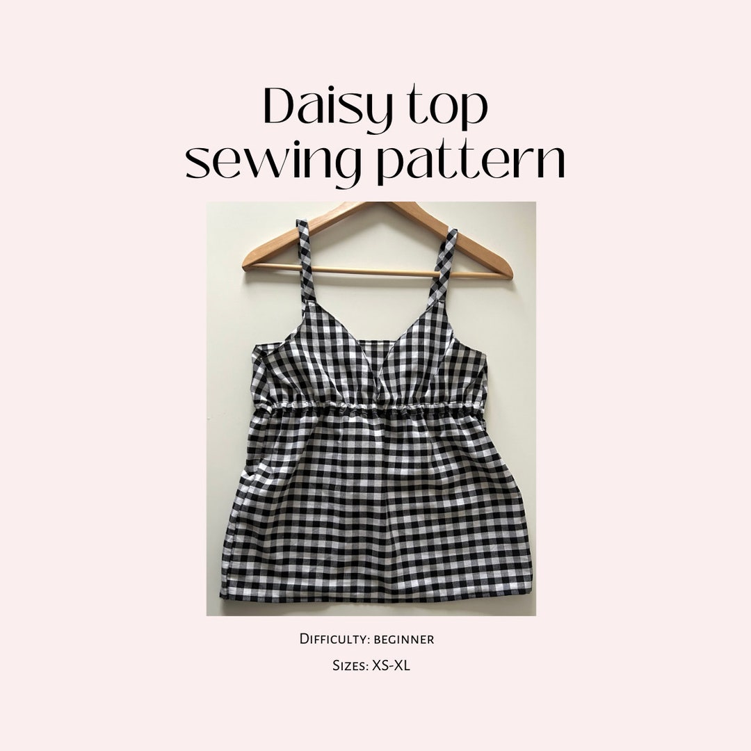 Summer Top Sewing Pattern, Beginner Sewing Pattern, Easy Sewing Pattern ...