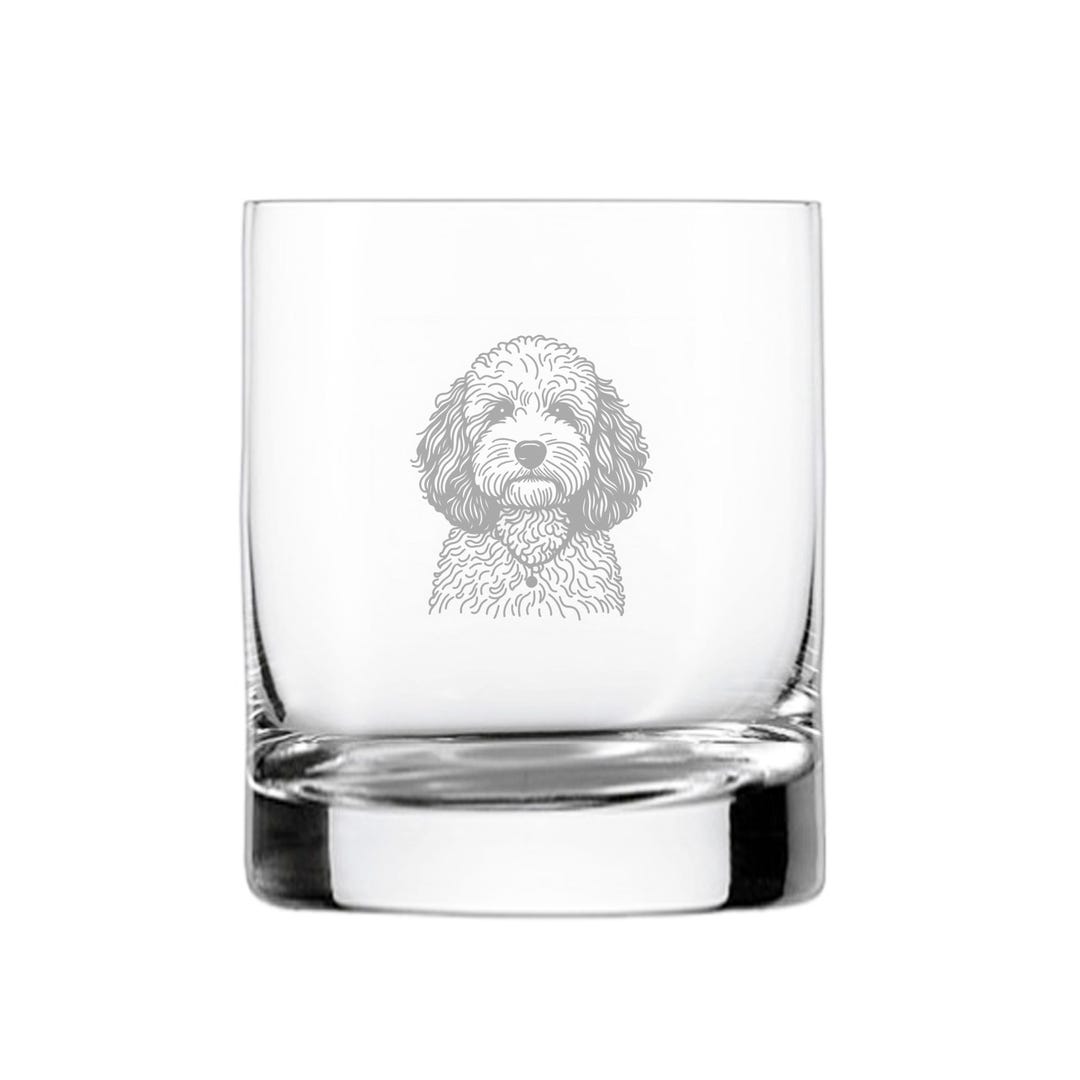 Cockapoo Mixer Glass Laser Engraved - Etsy