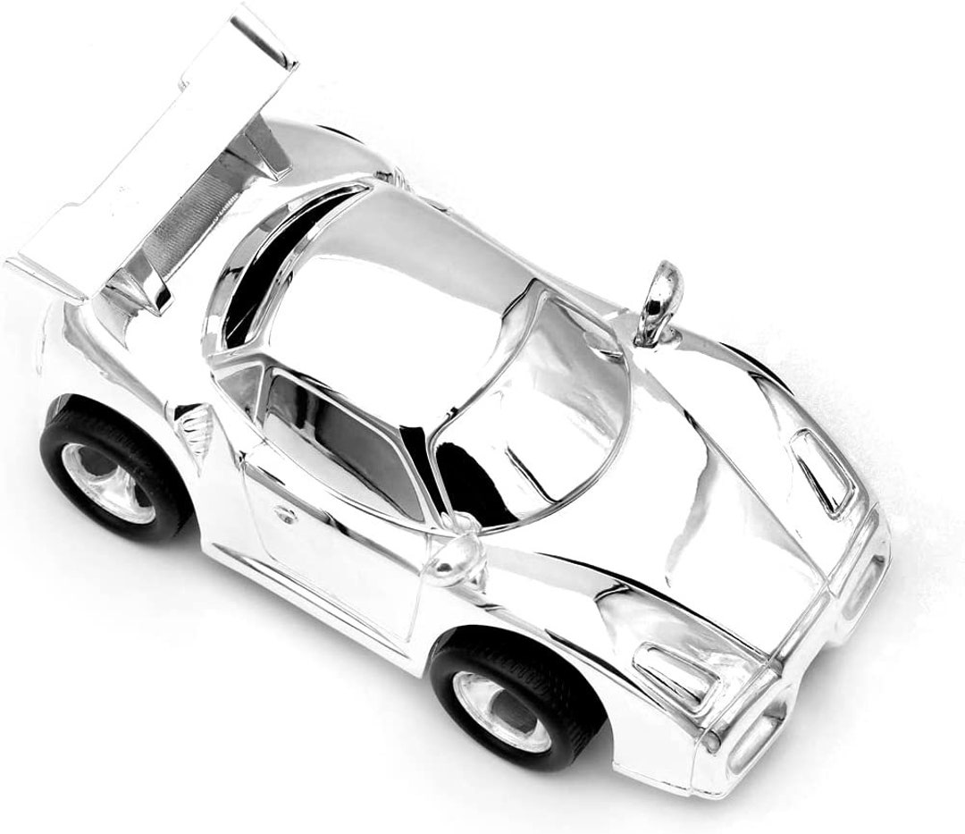 Personalised Silver Plated Sports Racing Car Money Box - Etsy