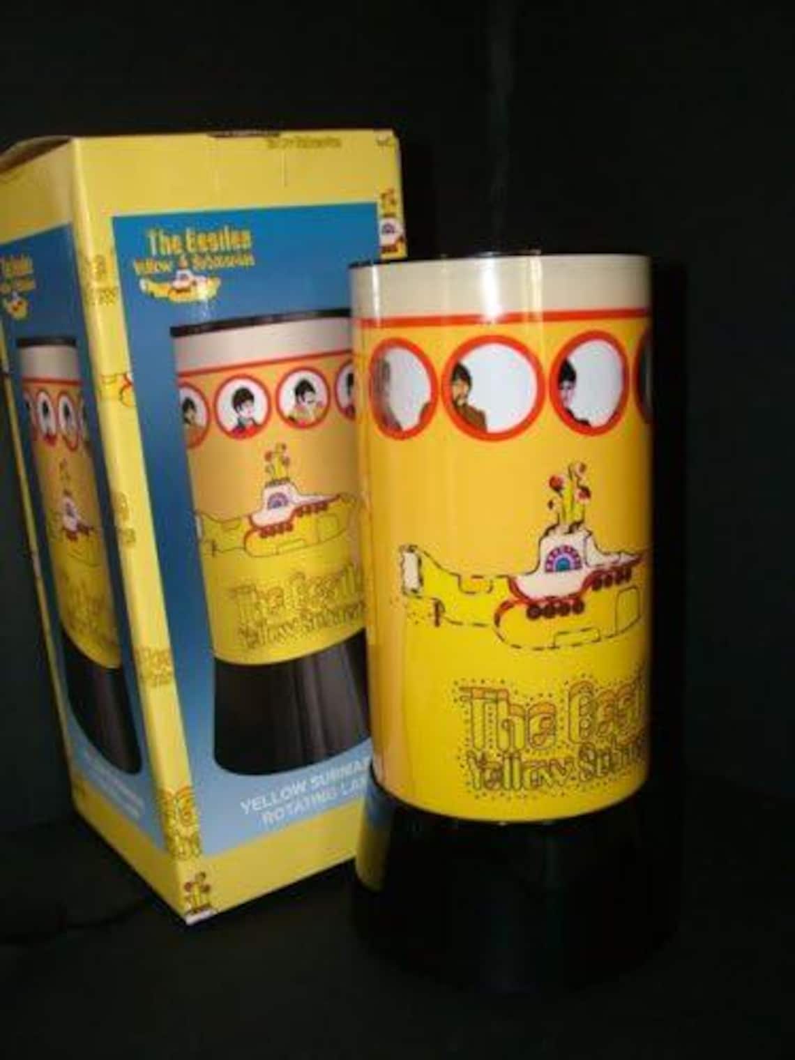 The Beatles Yellow Submarine Rotating Table Lamp - Etsy