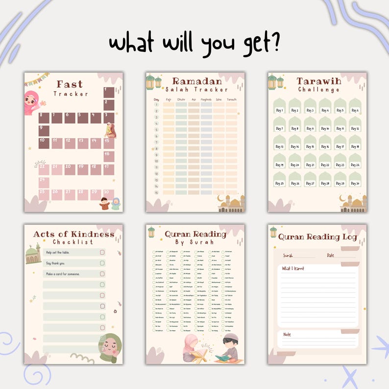 Kids Ramadan Activity Journal Planner | Quran Reading Fasting Salat ...