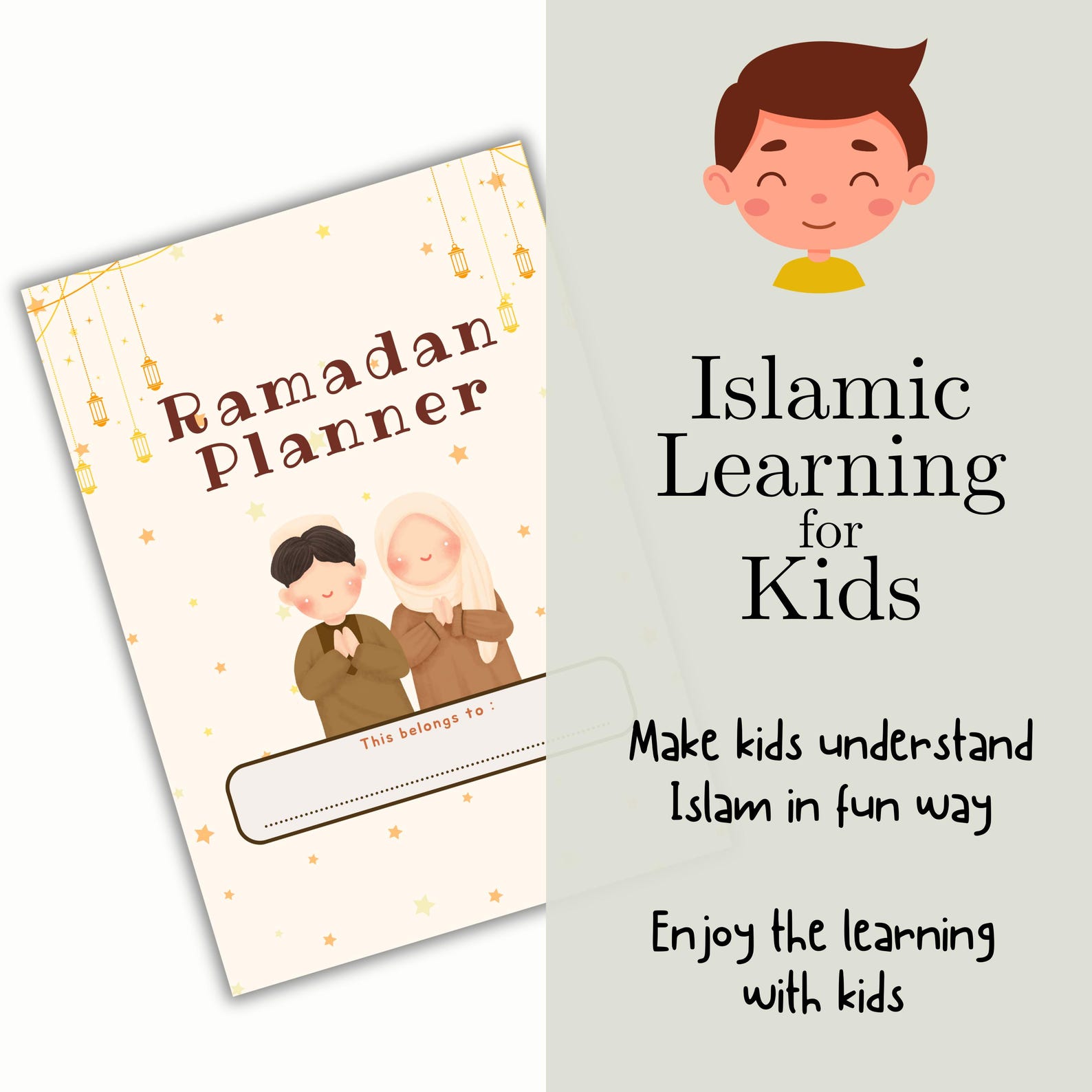 Kids Ramadan Activity Journal Planner | Quran Reading Fasting Salat ...