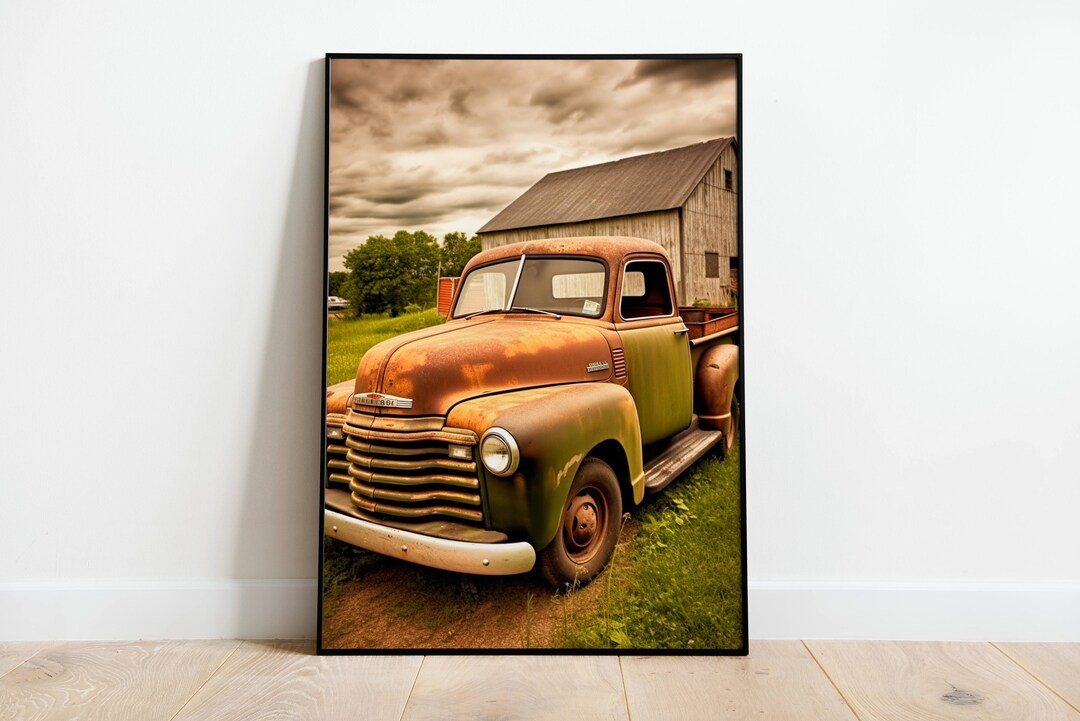 Rusty Vintage Pick up Truck DIGITAL DOWNLOAD - Etsy