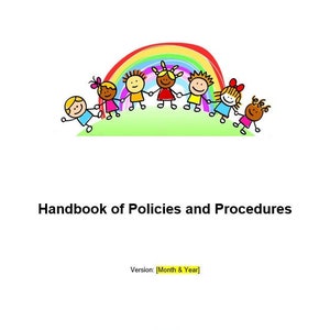 Parent Handbook - Texas Rising Star Approved - Etsy