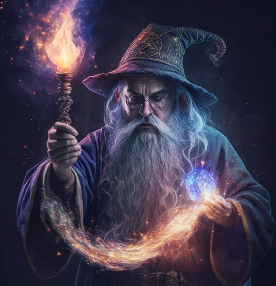 Merlin Wizard Art