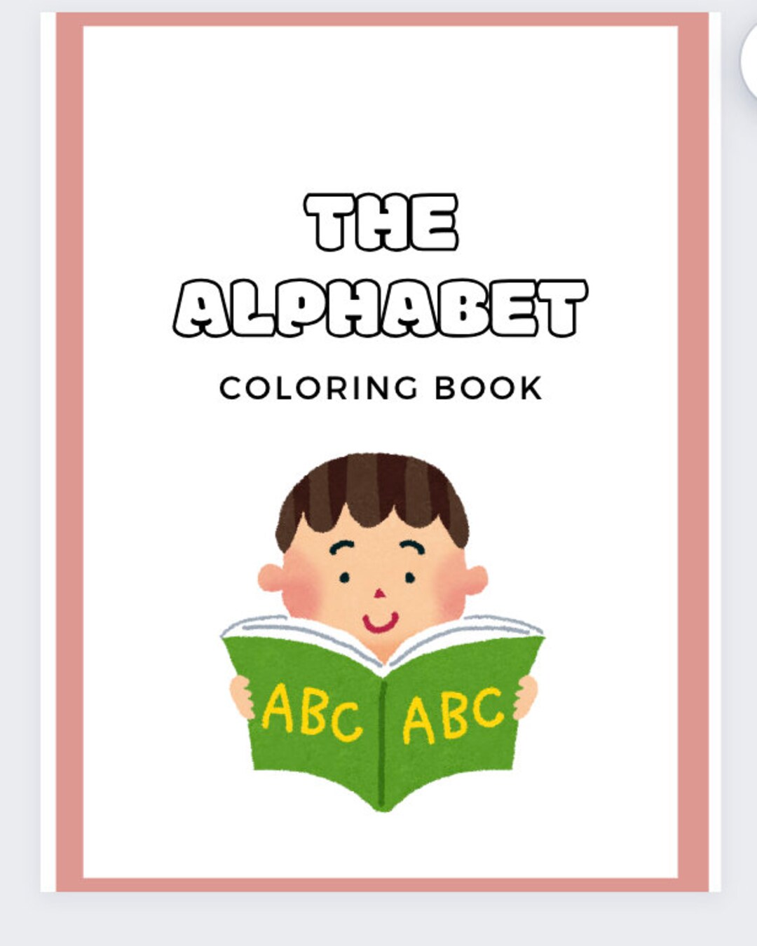 Pre-k Toddler Alphabet Coloring Book Pages - Etsy