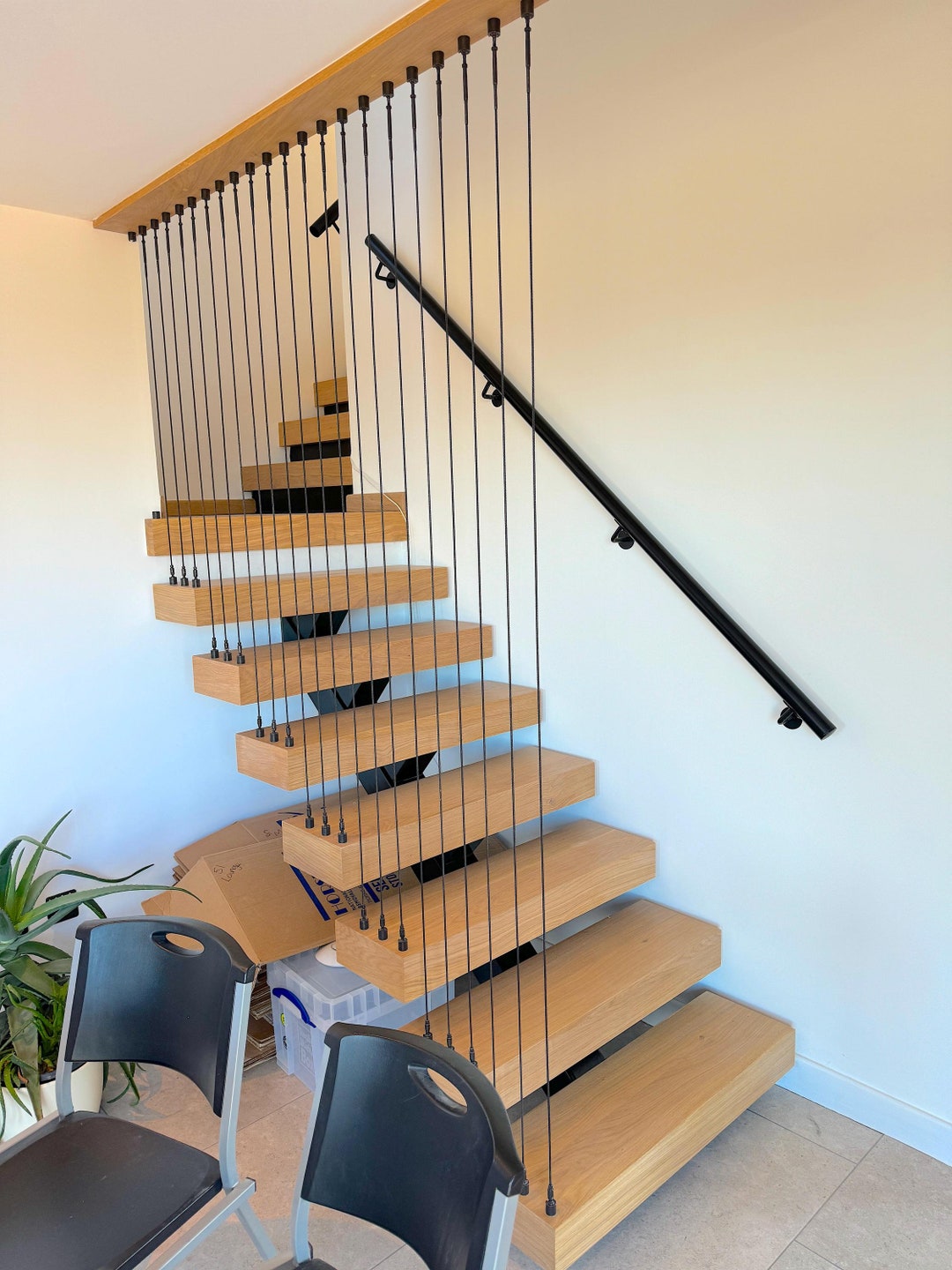 Central Spine Staircase - Steel Stringer Only. - Etsy