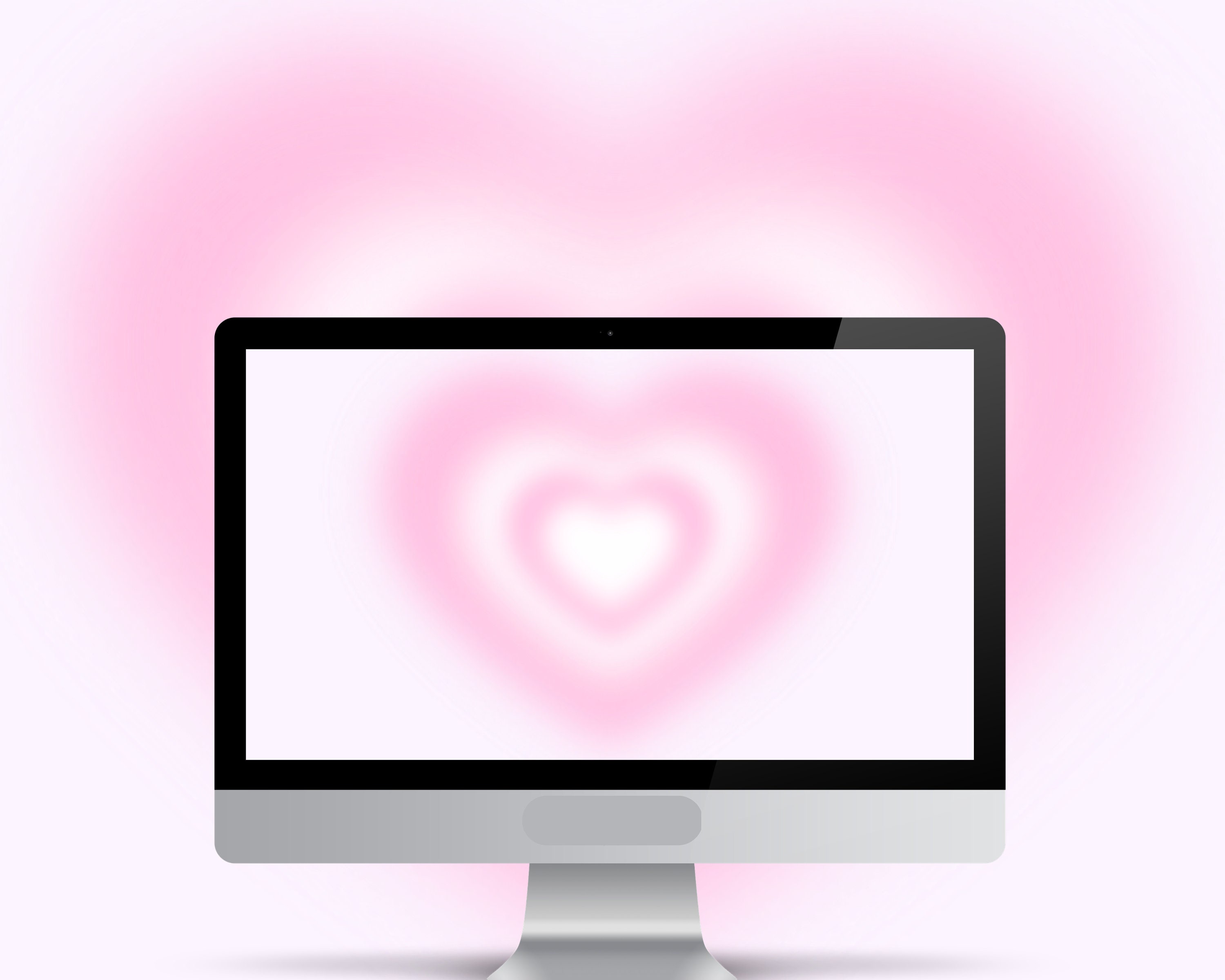 Desktop Heart Aura Aesthetic Abstract Wallpaper Desktop - Etsy