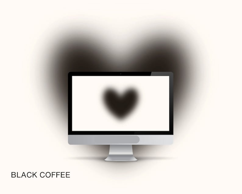 Desktop Heart Aura Aesthetic Abstract Wallpaper, Compatible With ...