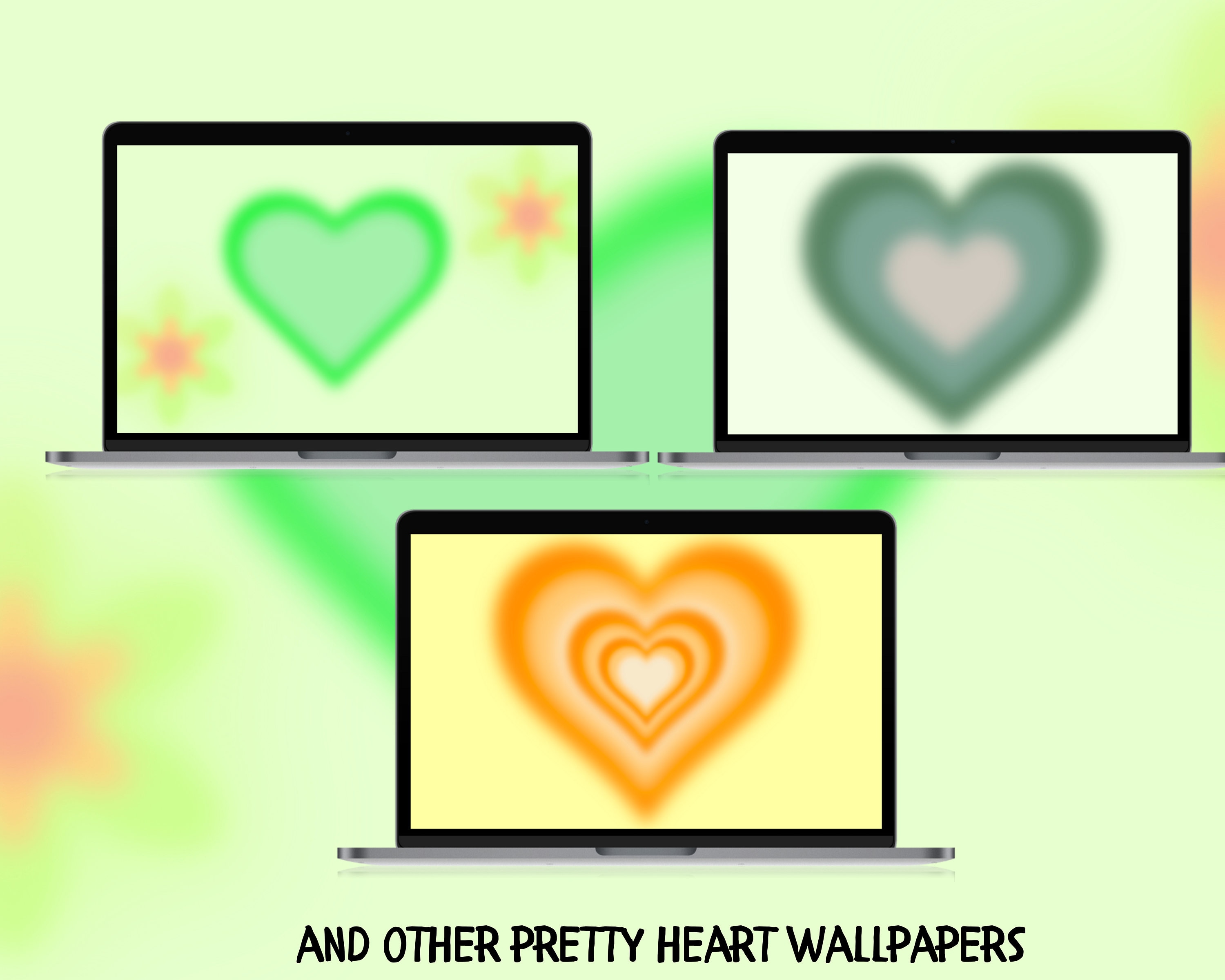 Desktop Heart Aura Aesthetic Abstract Wallpaper Desktop - Etsy