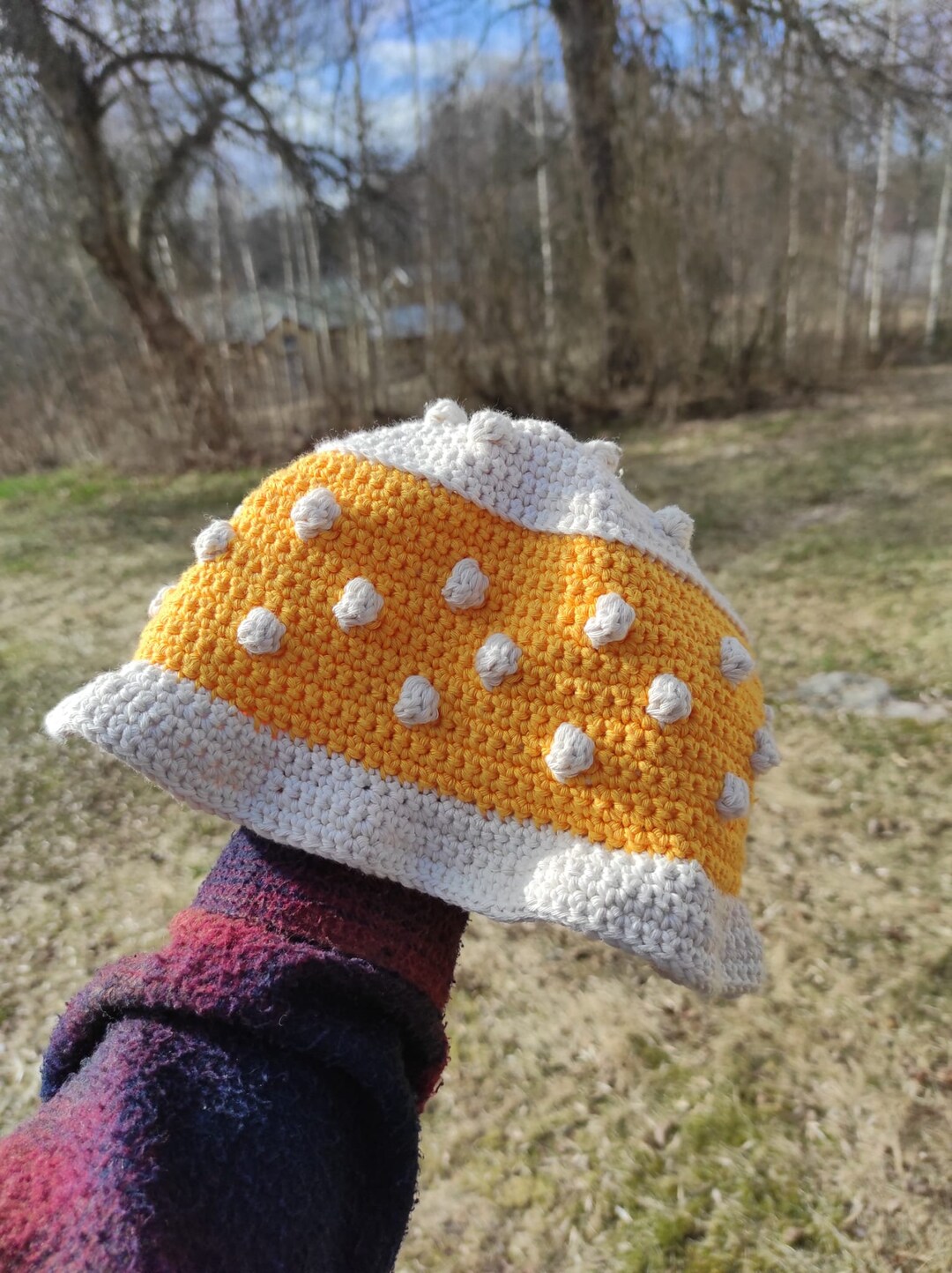 Crochet Bobble Bucket Hat Pattern: Child/adult Sizes (PDF) - Etsy