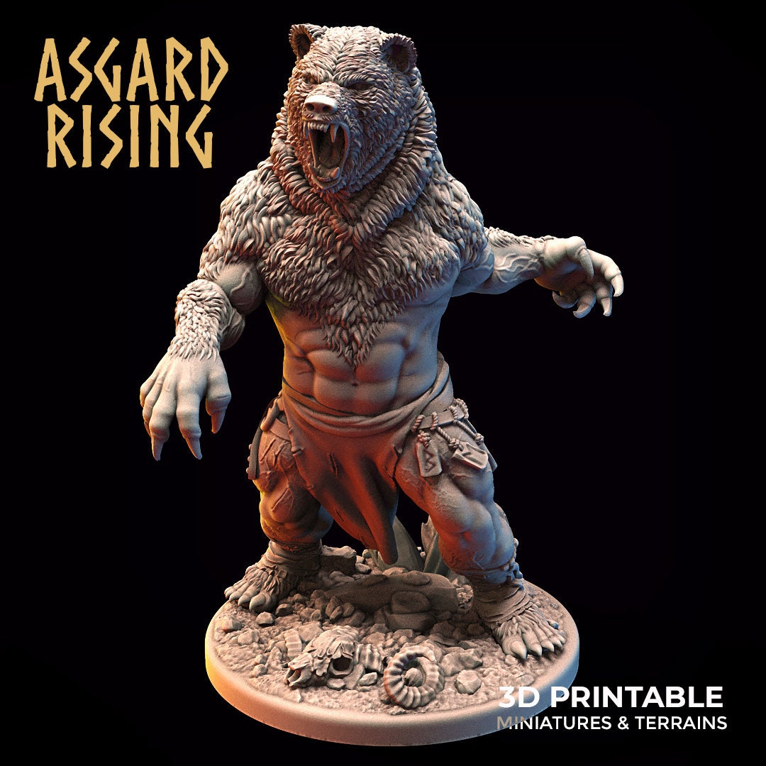 Shapeshifter Berserkir Werebear /sci-fi/by Asgard Rising - Etsy