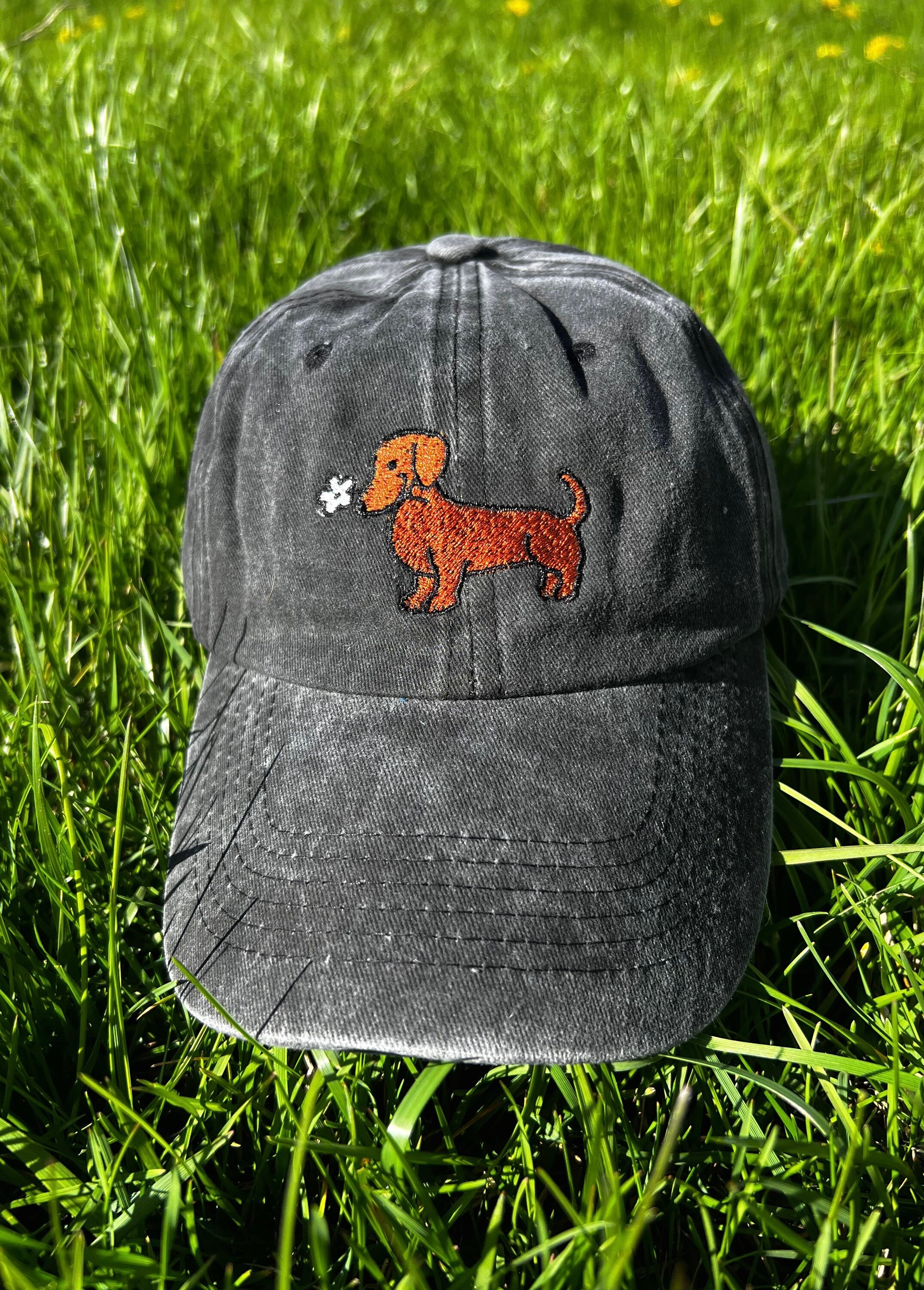 Dachshund Embroidered Hat dachshund Dad Cap, Dachshund Baseball Hat ...