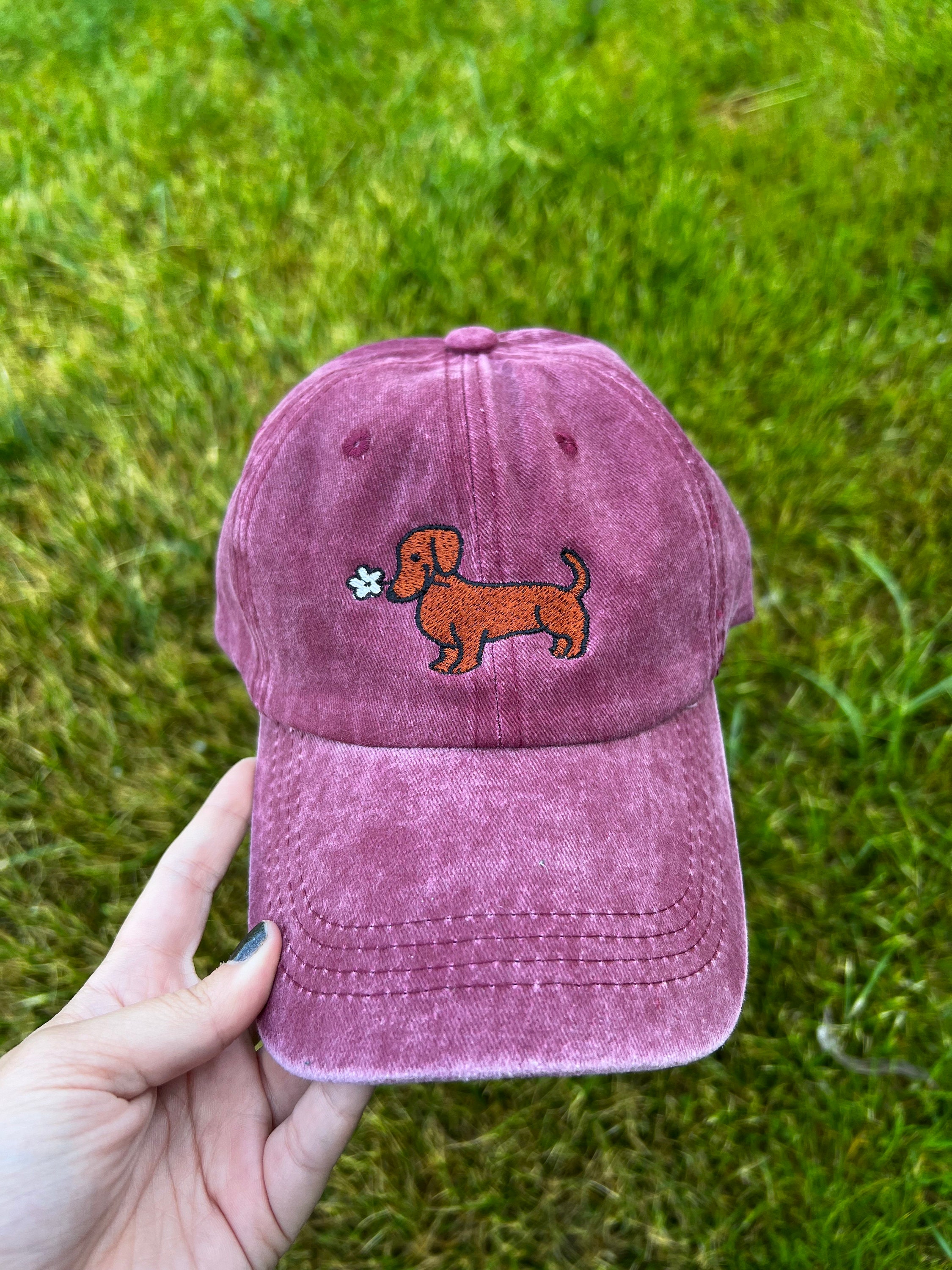 Dachshund Embroidered Hat dachshund Dad Cap, Dachshund Baseball Hat ...