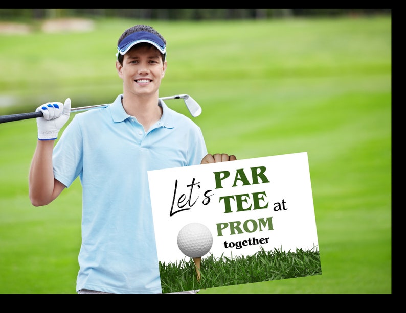 Let's Partee at Prom, Promposal Sign, Digital Download - Etsy