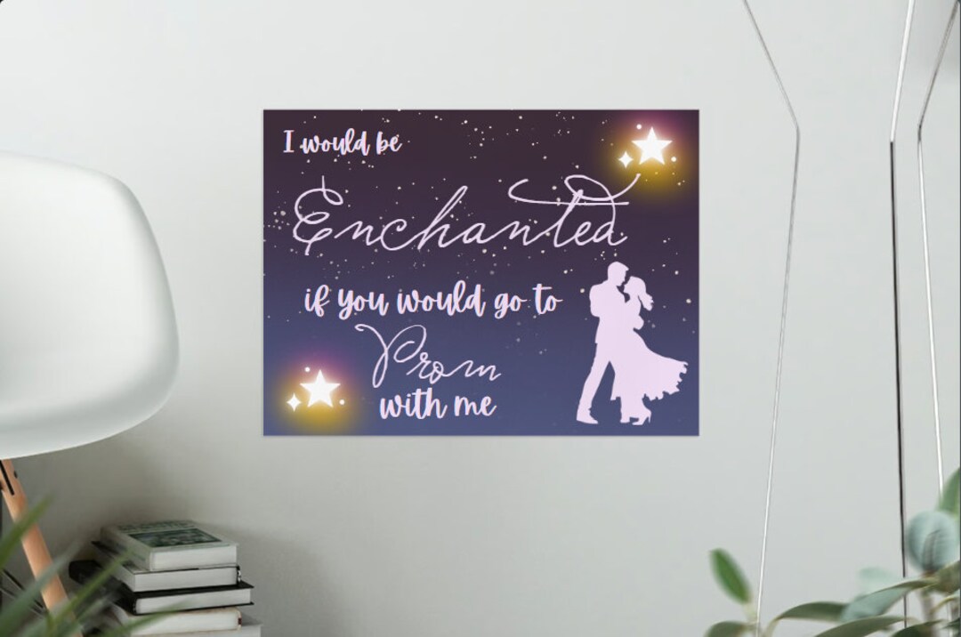 Promposal Sign/poster Digital Template for Self-printing - Etsy