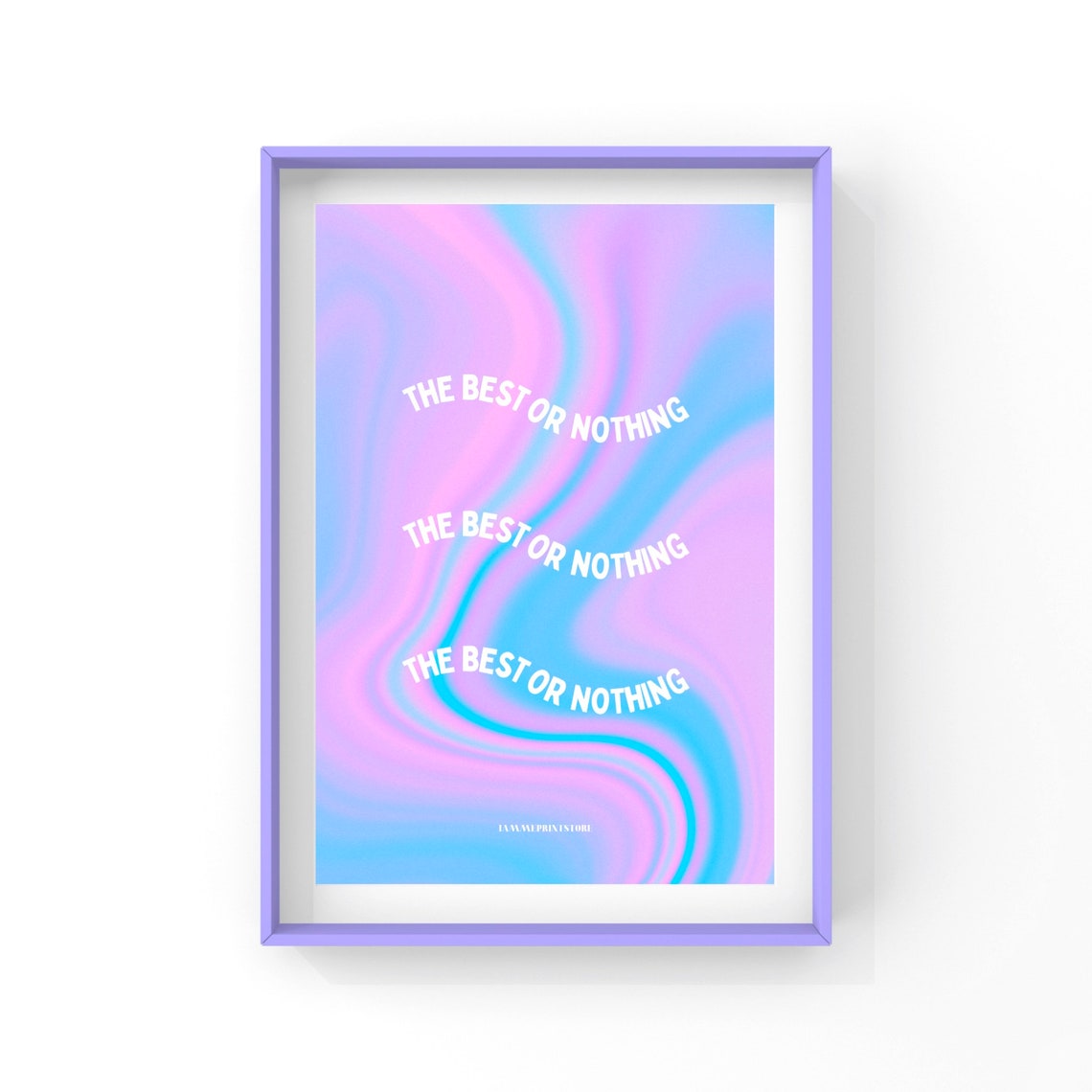 The Best or Nothing, Motto Print, Affirmation Print, Inspirational ...