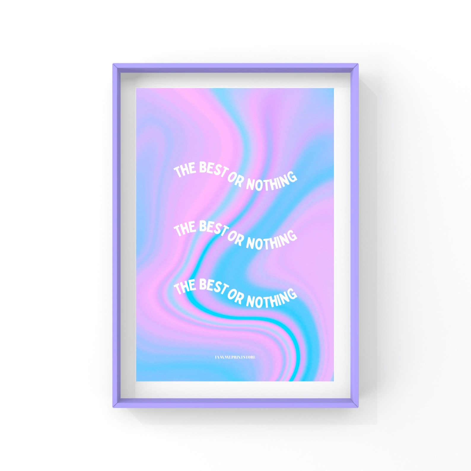 The Best or Nothing, Motto Print, Affirmation Print, Inspirational ...